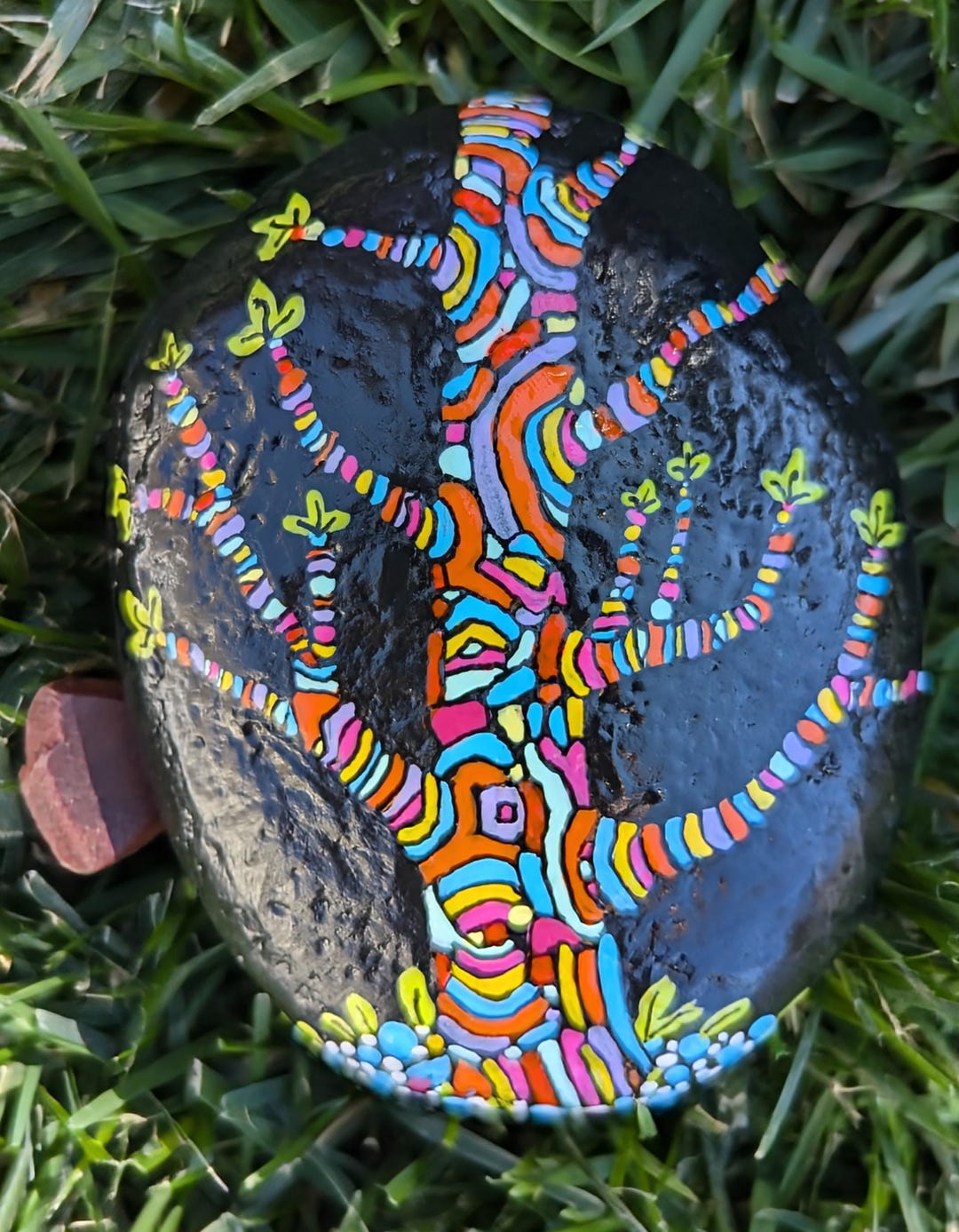 The Tree of Many Colors Painted River Rock - Etsy
