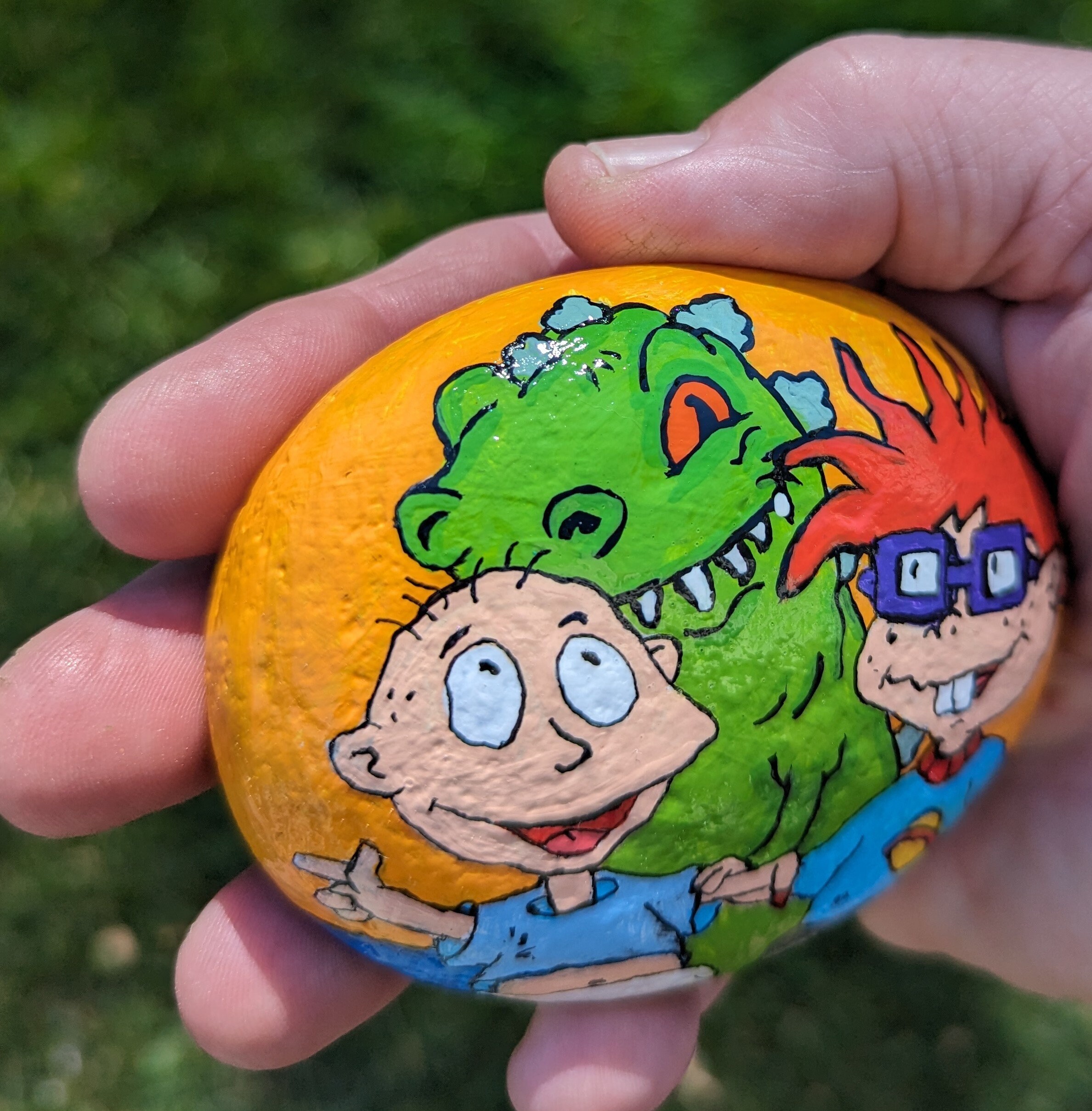 Rugrats Painted River Rock - Etsy