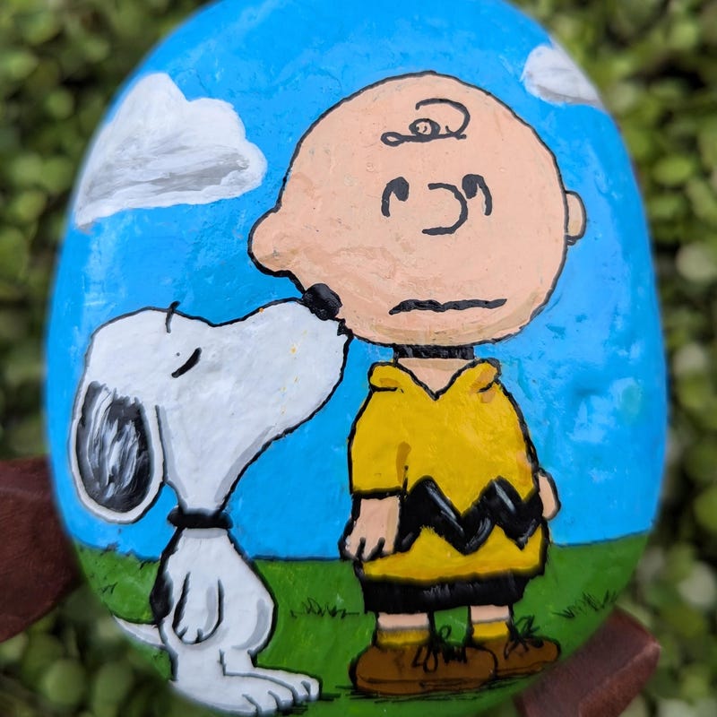 Cartoon Painted Rocks - Etsy