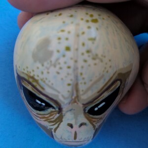 Alien Painted Rock - Etsy