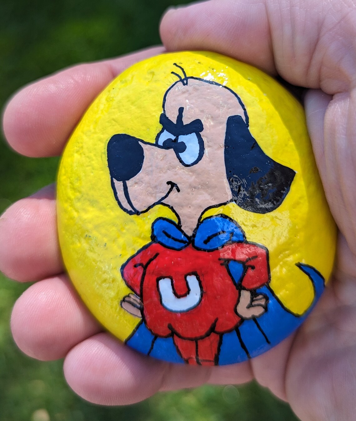 Underdog Painted River Rock - Etsy