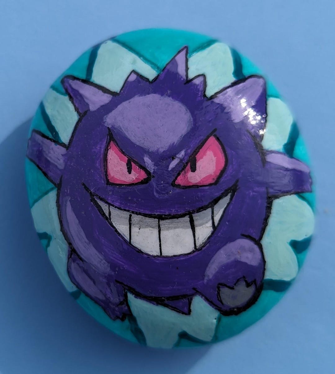 Gengar Painted River Rock - Etsy