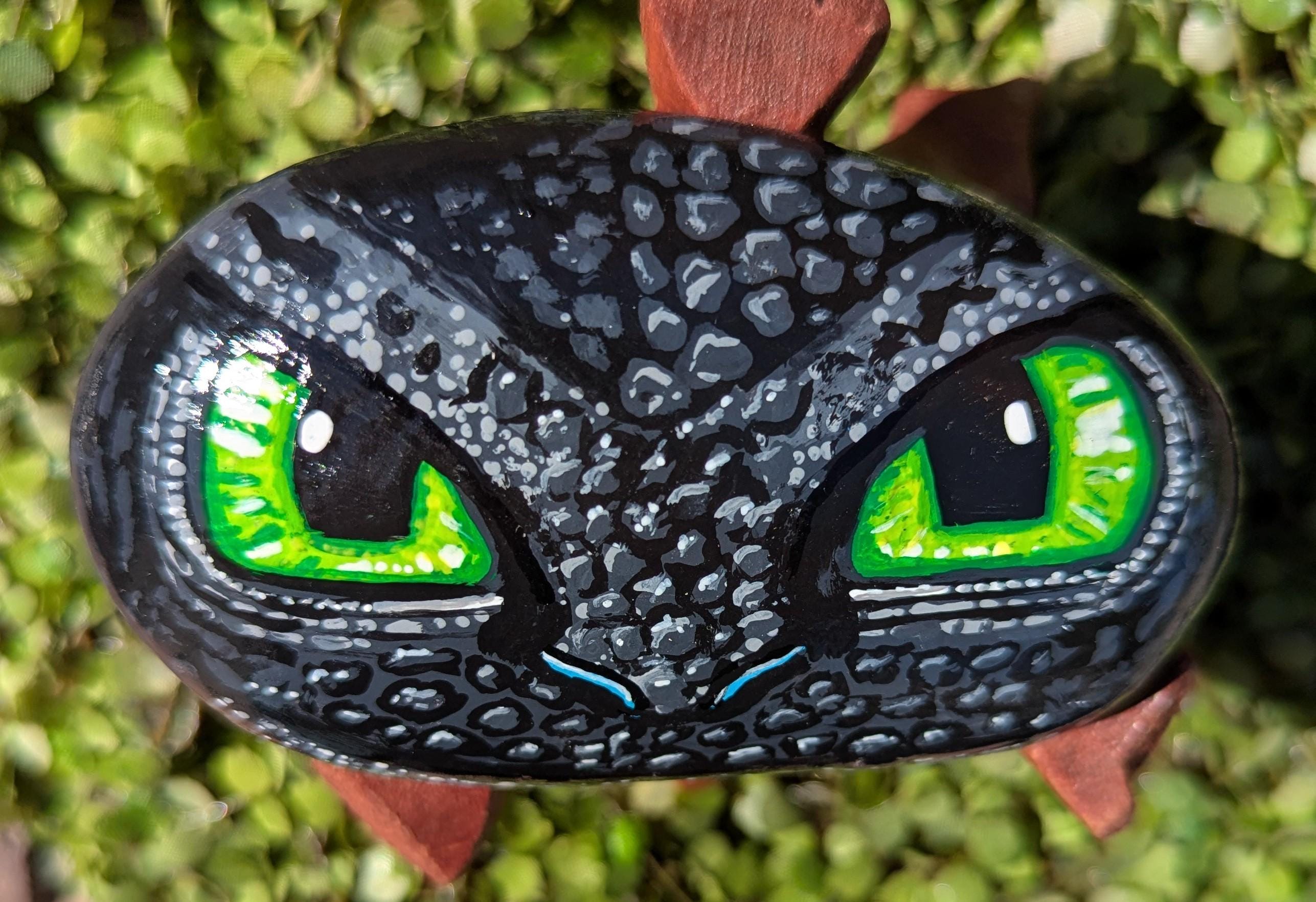 Toothless Painted River Rock - Etsy