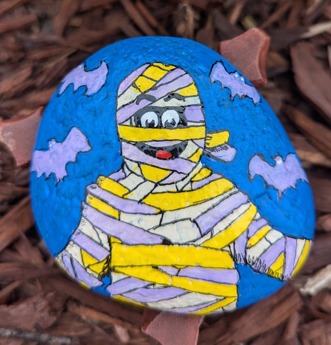 Yummy Mummy Painted River Rock - Etsy