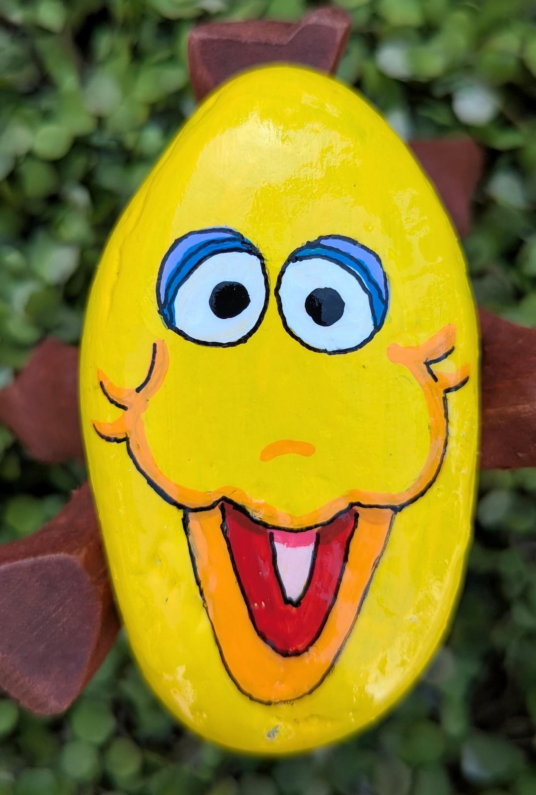 Big Bird Painted River Rock. - Etsy