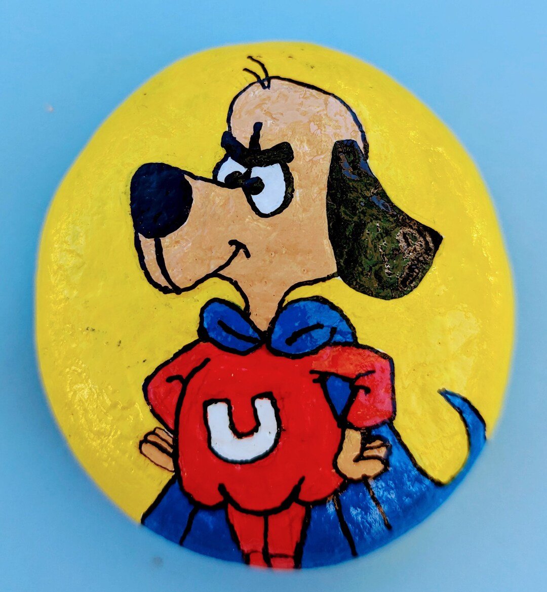 Underdog Painted River Rock - Etsy