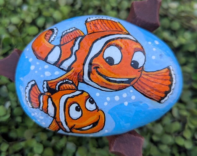 Finding Nemo Painted River Rock - Etsy