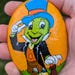 Jiminy Cricket Painted River Rock - Etsy