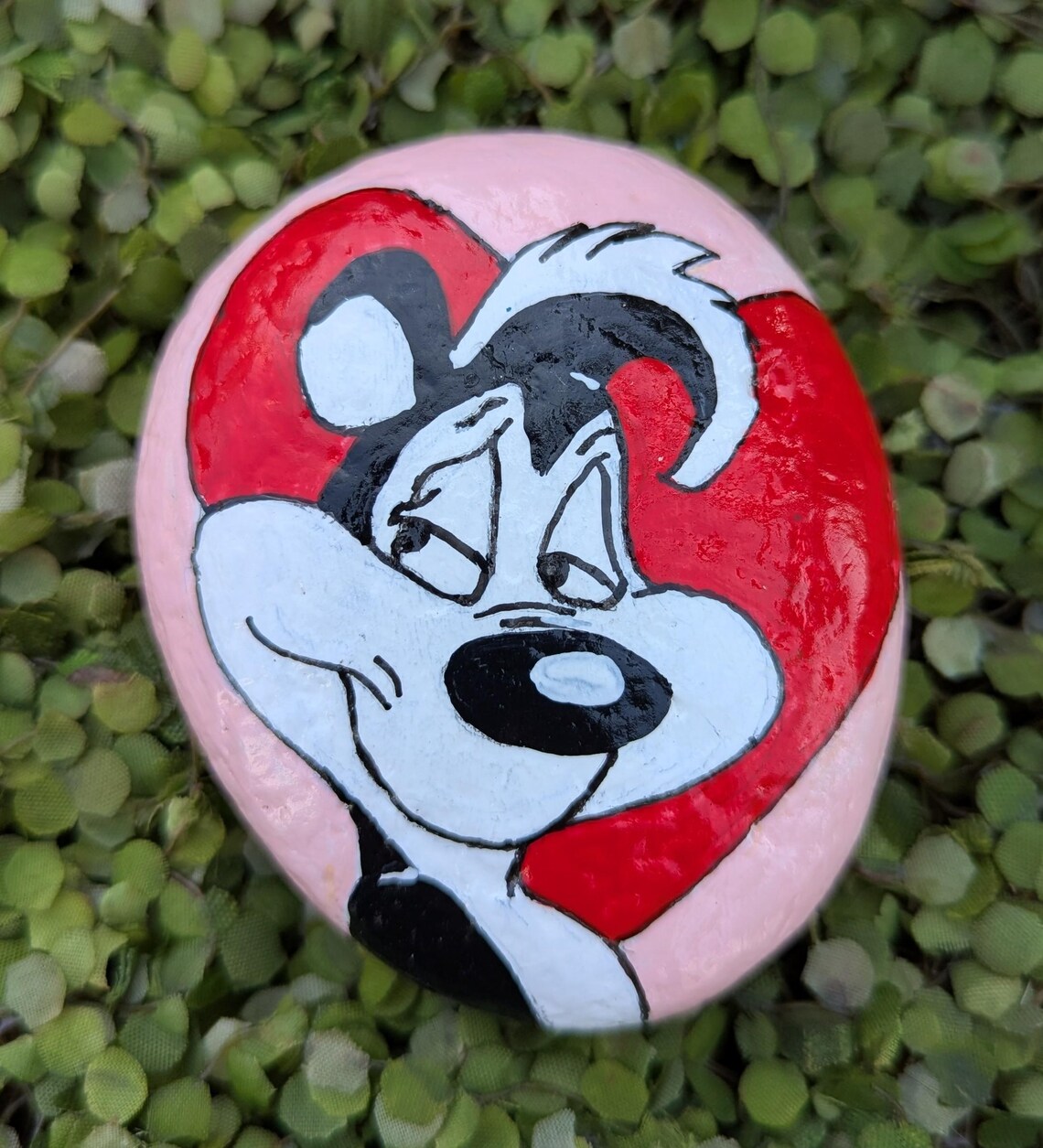 Pepe Le Pew Painted River Rock - Etsy