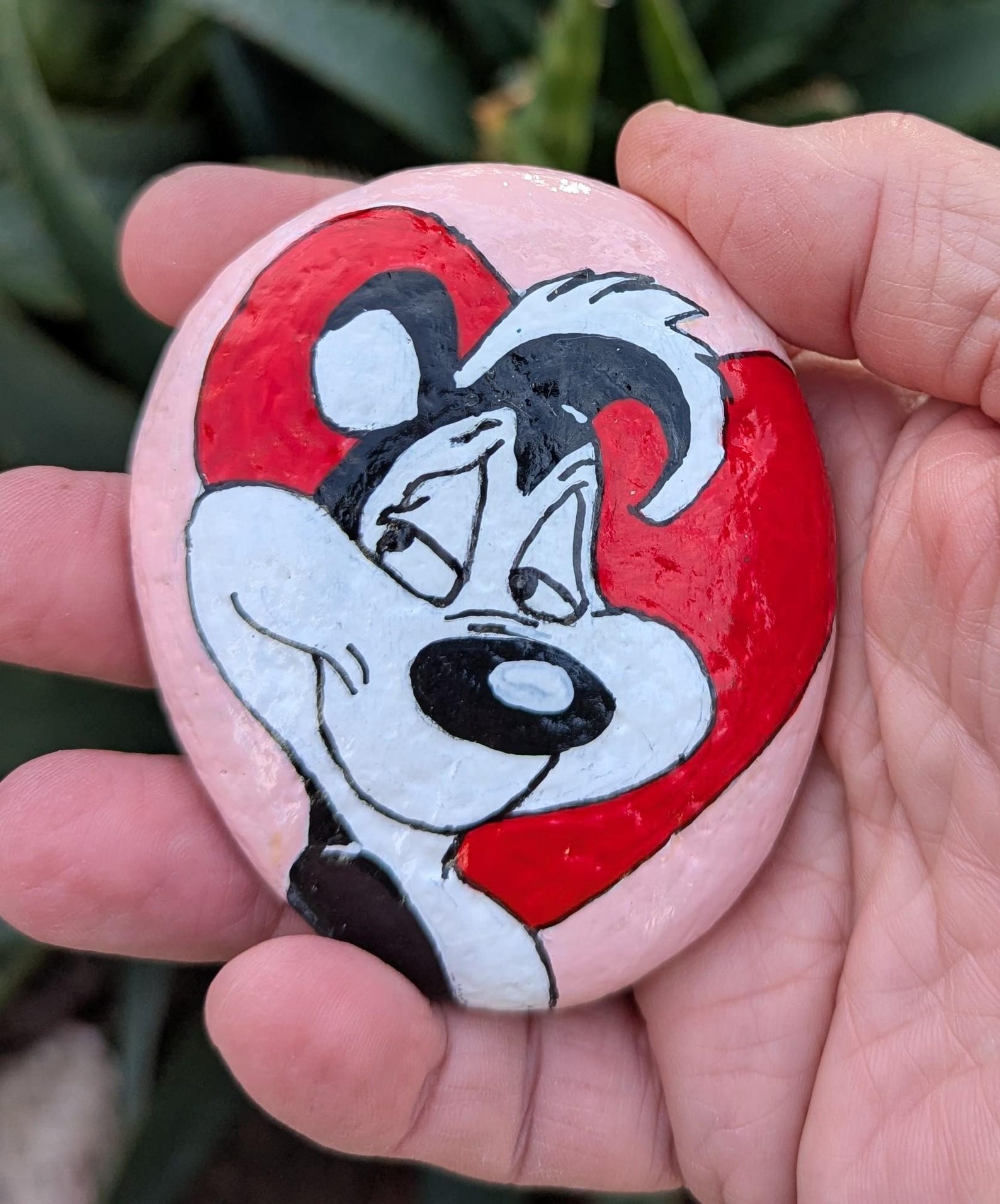 Pepe Le Pew Painted River Rock - Etsy