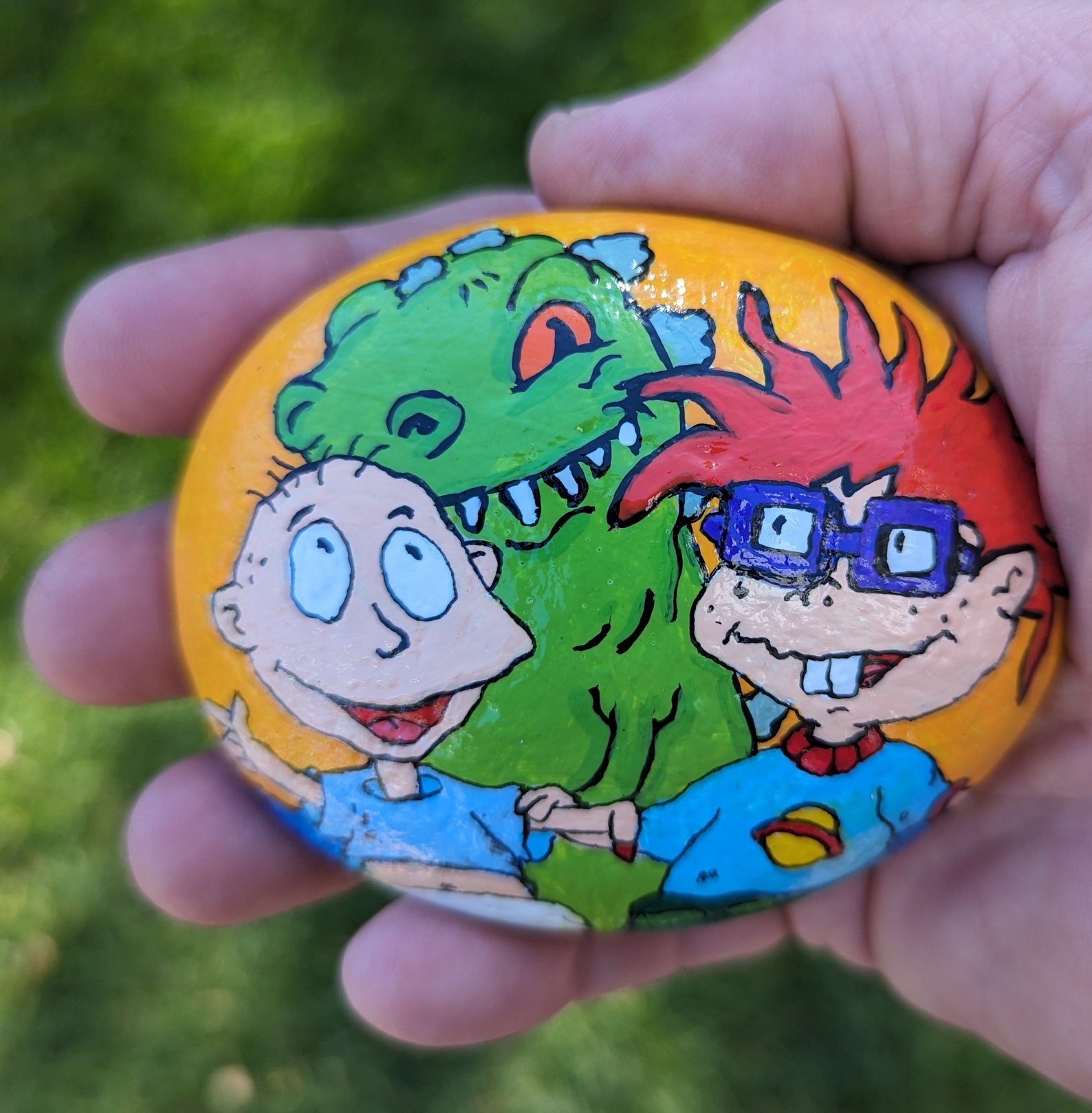 Rugrats Painted River Rock - Etsy