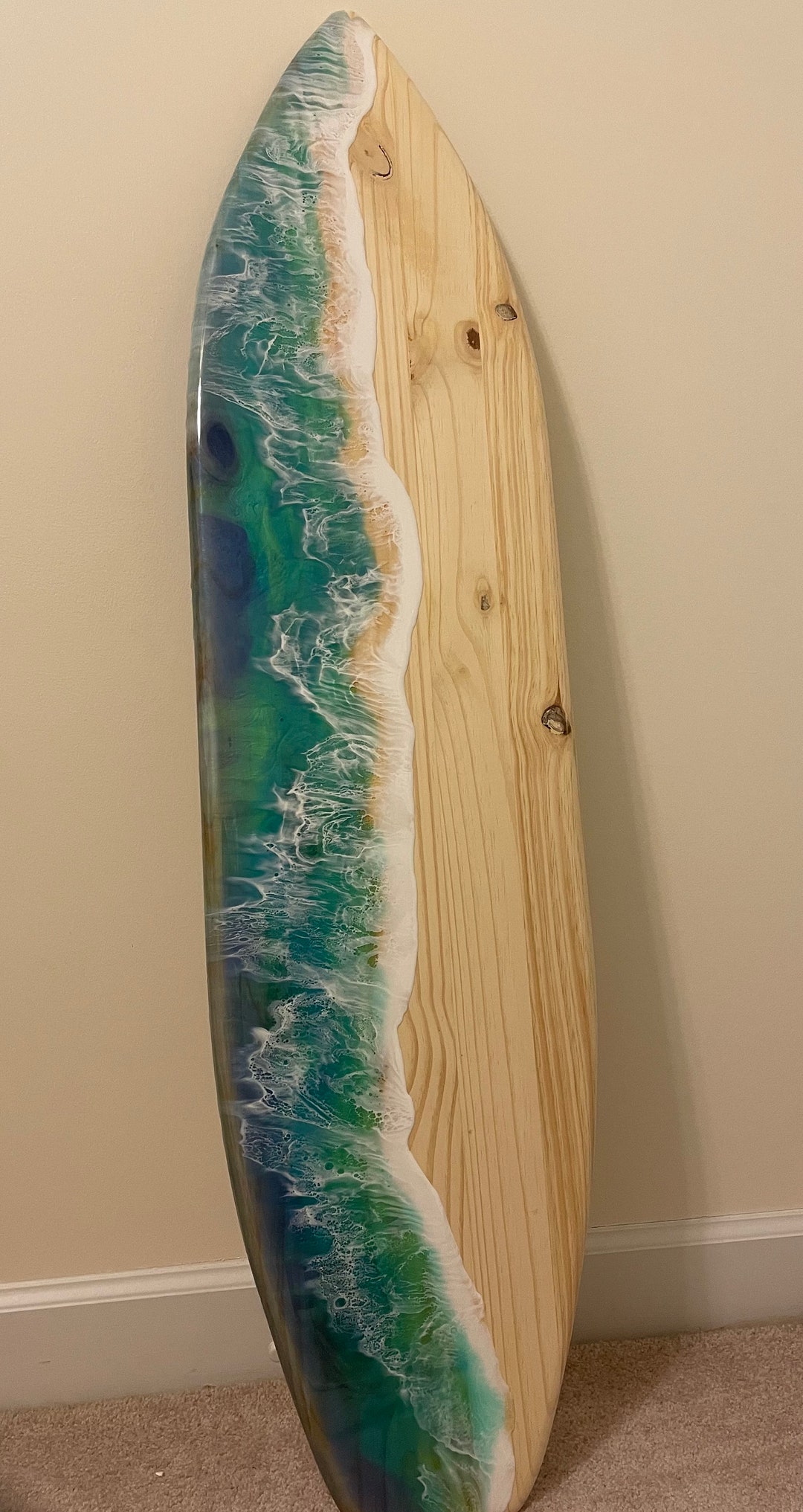 Ocean Resin Art Board Engraved Chopping Board Personalized - Etsy