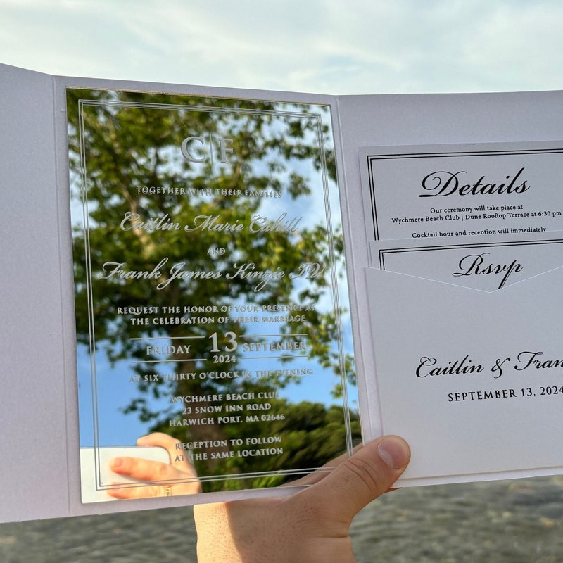 Mirror Invitation - Etsy