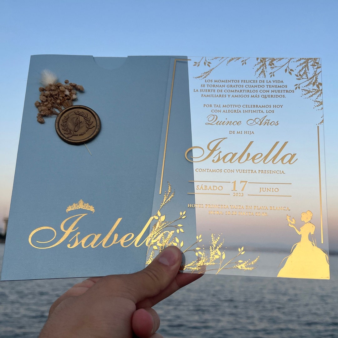 Quince Invitation, Princess Themed Invitation, Quinceanera Invitation ...