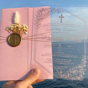 First Holy Community, Holy Community, Baptism Invitation, Acrylic ...