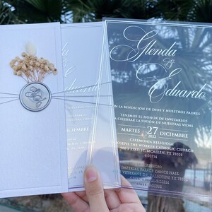 Clear Acrylic Invitation, Wedding Invitation, Acrylic Wedding ...