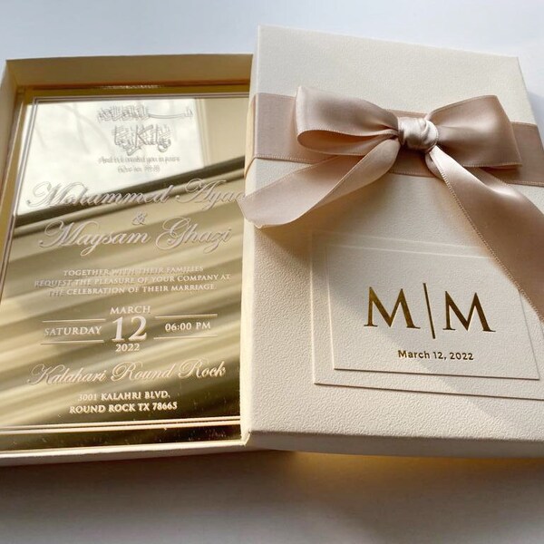 Mirror Invitation - Etsy