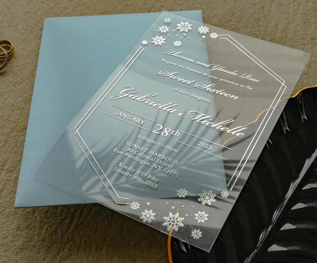Winter Wonderland, Winter Themed Invitation, Snow Themed Invitation ...