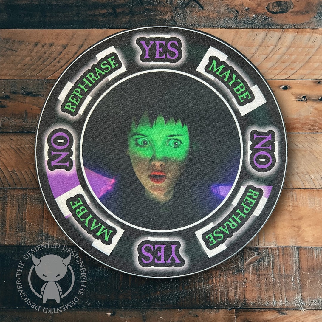 Lydia Deetz Mouse Pad Pendulum Board Beetlejuice Inspired Winona Ryder ...