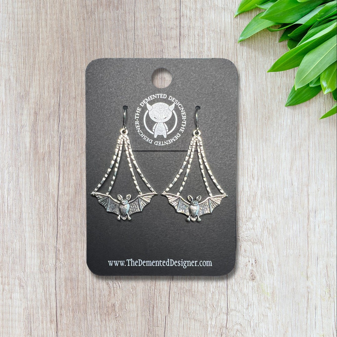Metal Bats Dangle Earrings Free Shipping - Etsy