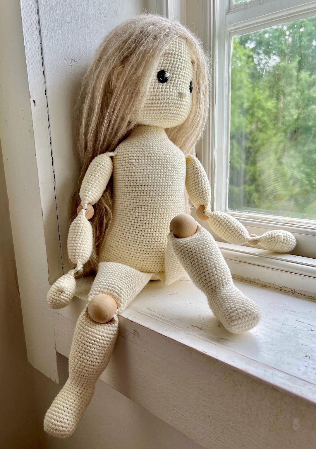 Ball-jointed Doll Body: Crochet Pattern .waldorf Style Amigurumi Doll ...