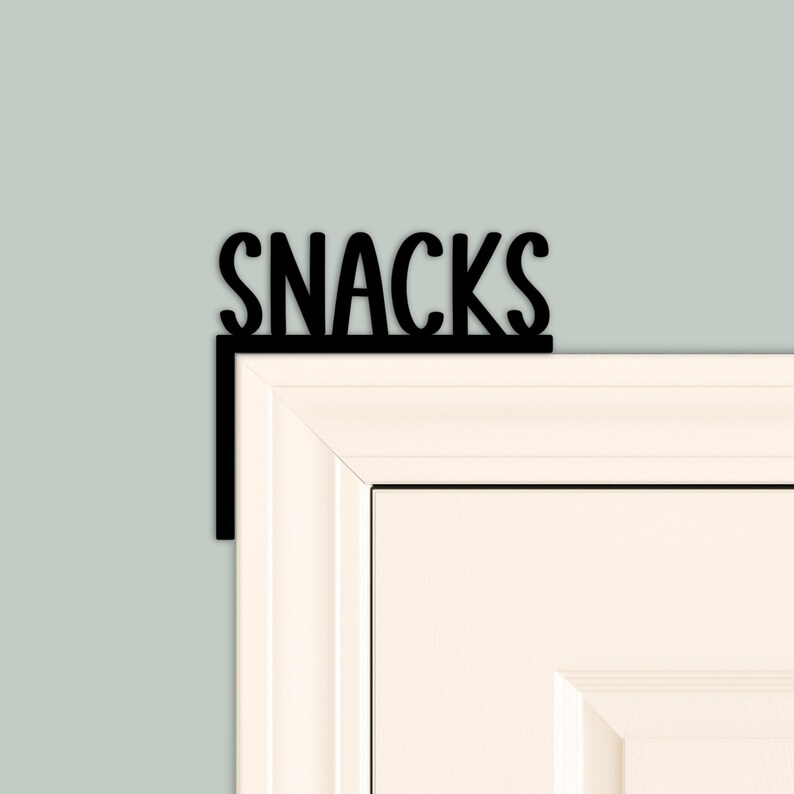 Snacks Door Topper, Snacks Sign and Wall Art, Room Door Sign, Kitchen ...