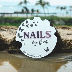 Nailfie Disc, Photo Prop for Nails, Nail Tech Gifts, Beauty Salon Sign ...