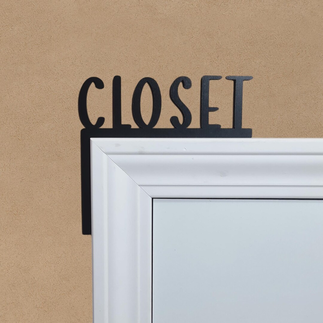 Closet Door Topper, Room Sign, Wall Decor, Door Corner Toppers, Door ...