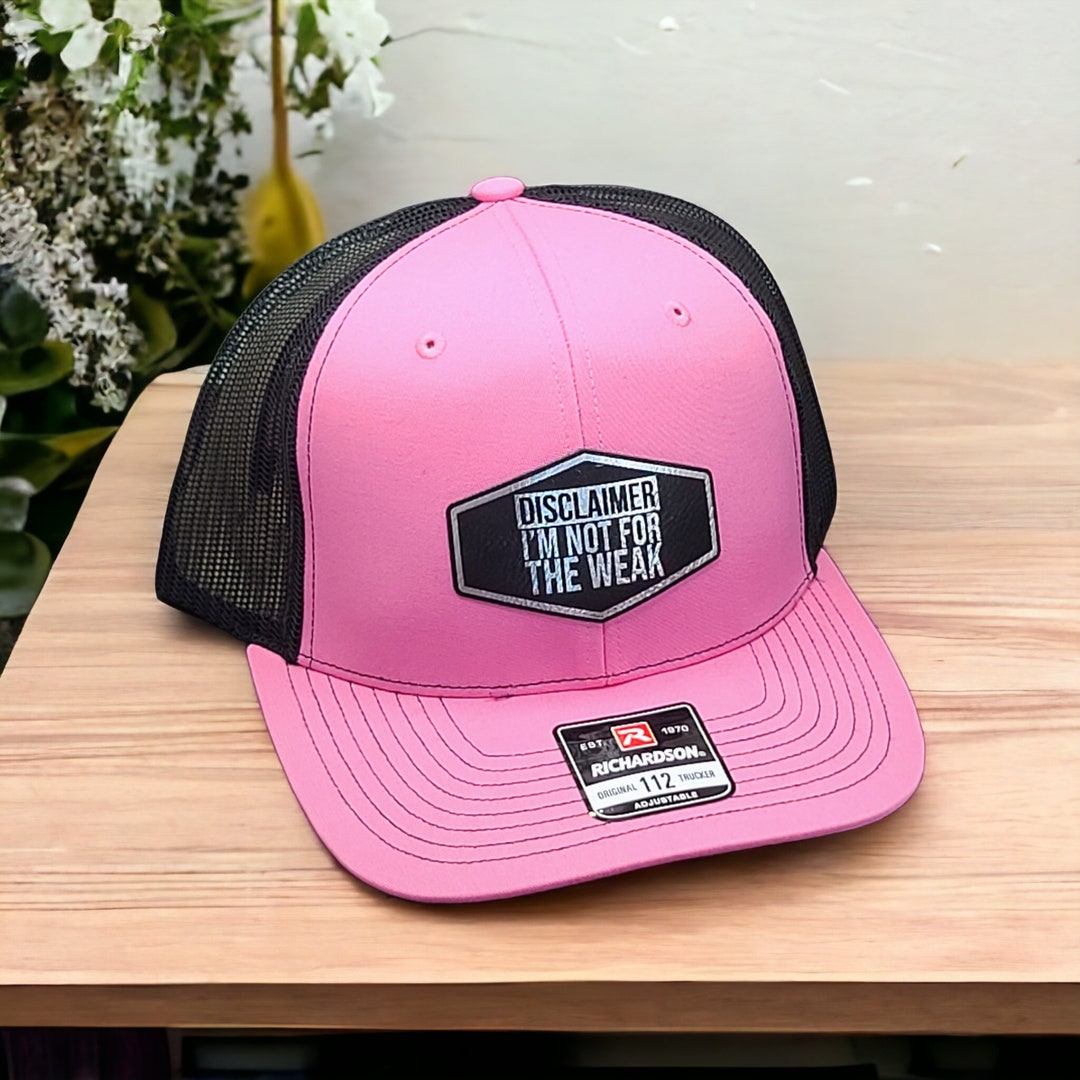 Pink Trucker Hat, Trucker Hat for Women, Strong Women Gifts, Girl Hat ...