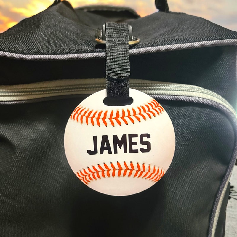 Baseball Bag Tag - Etsy
