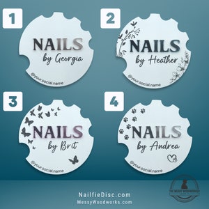 Nailfie Disc, Photo Prop for Nails, Nail Tech Gifts, Beauty Salon Sign ...