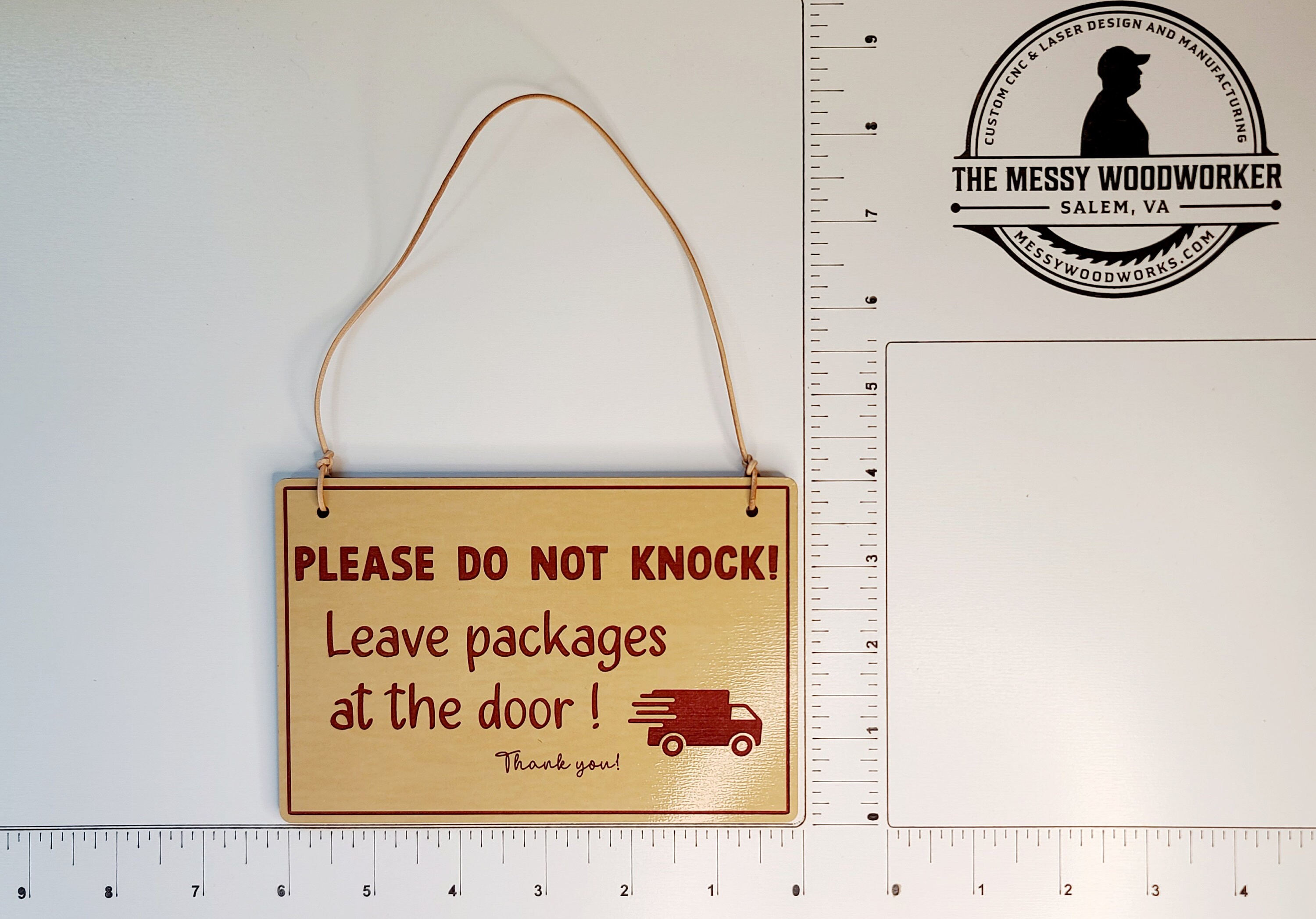 Please Do Not Knock Leave Packages at the Door Hanging Door - Etsy