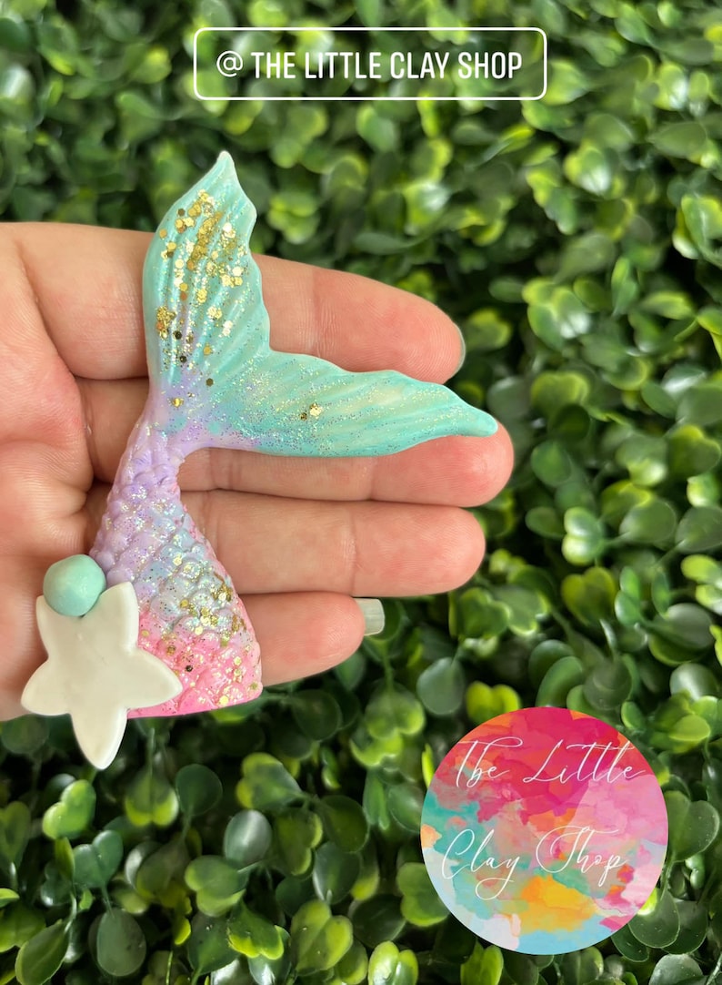 Mermaid Tail Clay Doll - Etsy