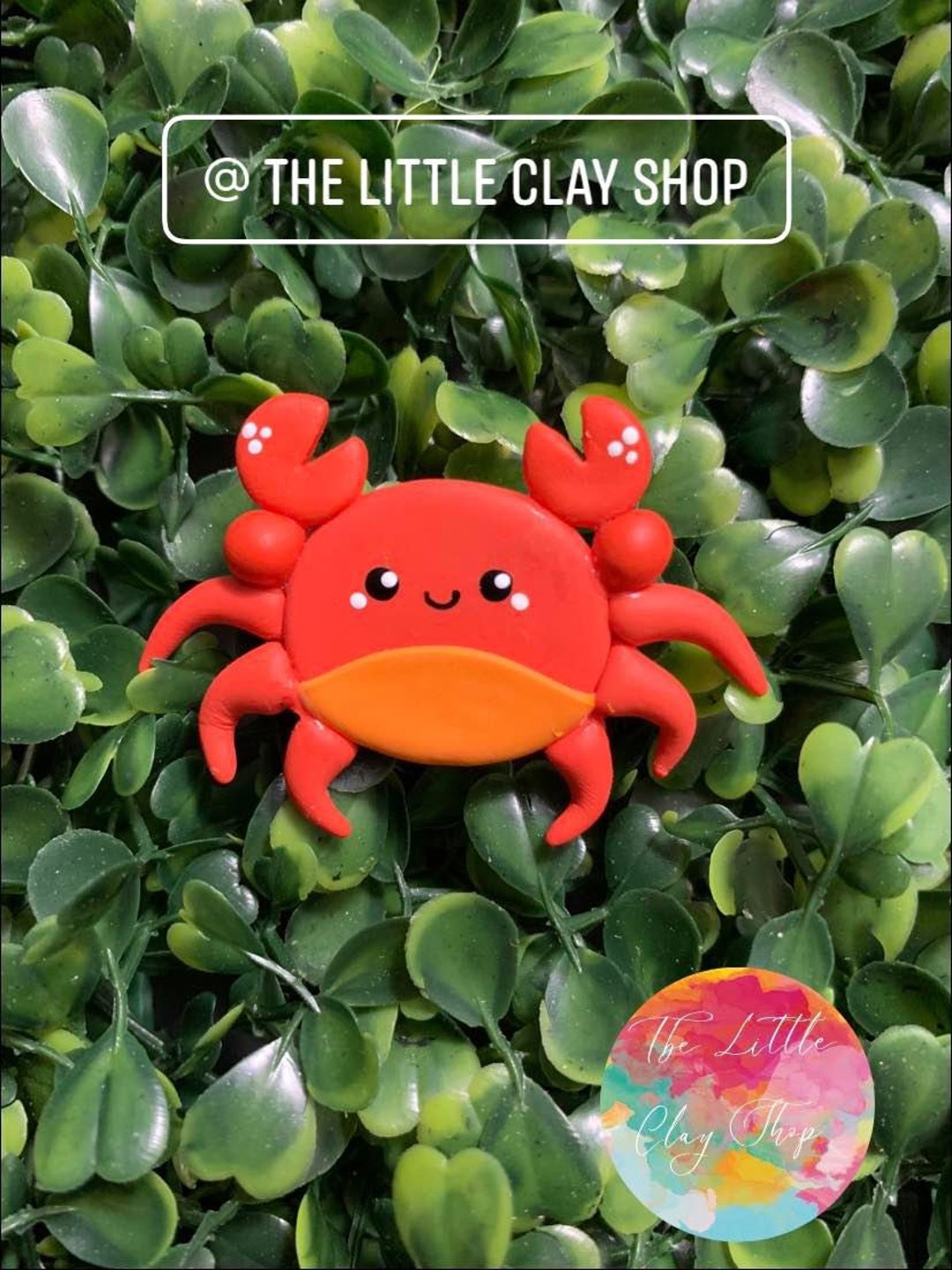 Orange Crab Clay Doll - Etsy