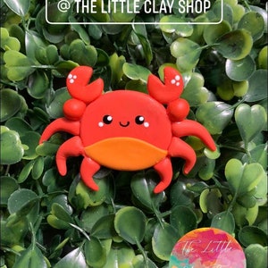 Orange Crab Clay Doll - Etsy