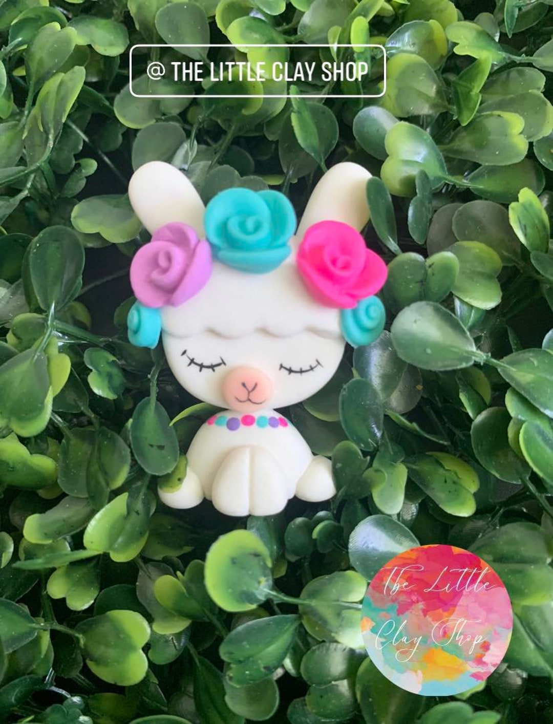 Baby Llama Clay Doll - Etsy