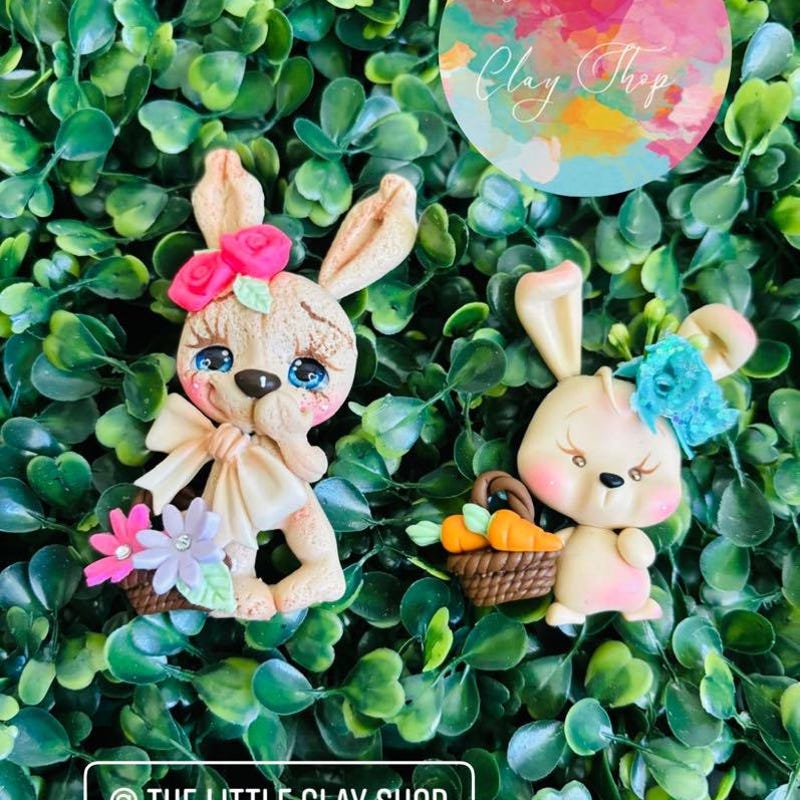 Easter Bunny Flatbacks - Etsy