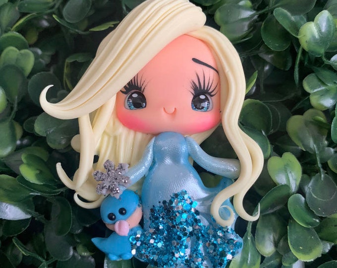 Miss Snow Clay Doll - Etsy