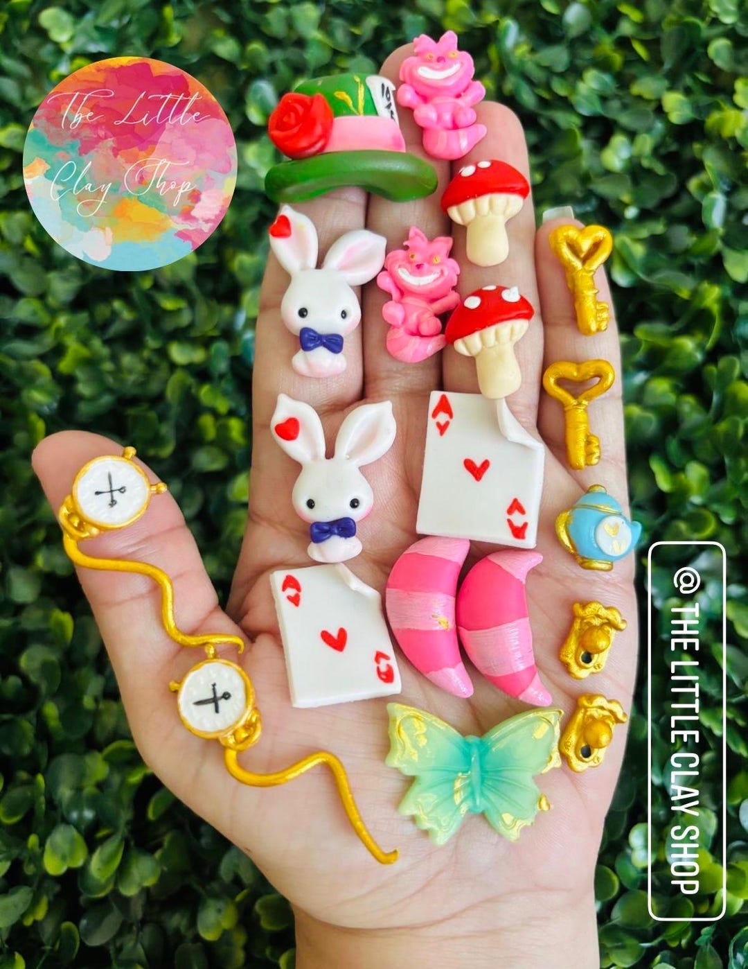 19 Mini Clay for Bows, Center Piece, Keychain, Id Holder, Badge and ...