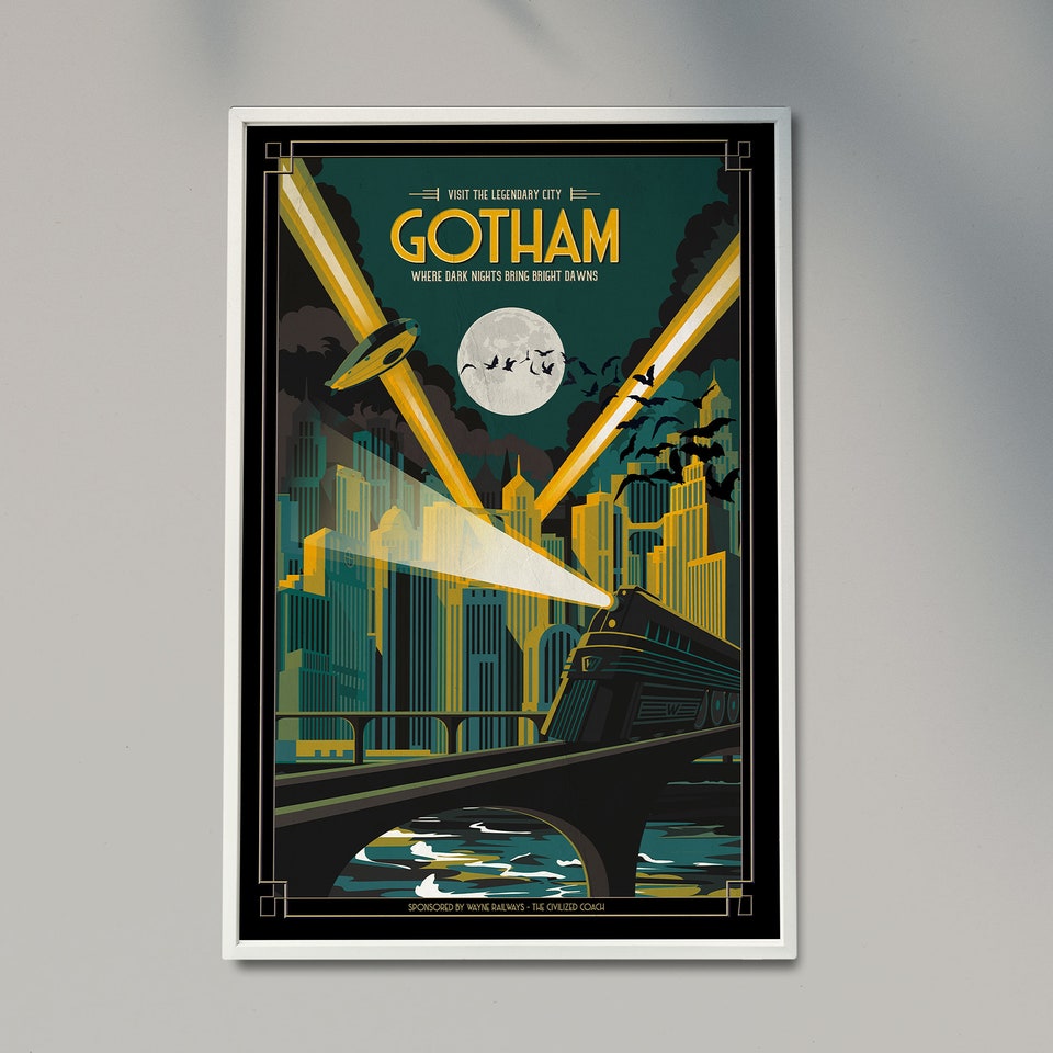 Art Deco Cityscape Poster