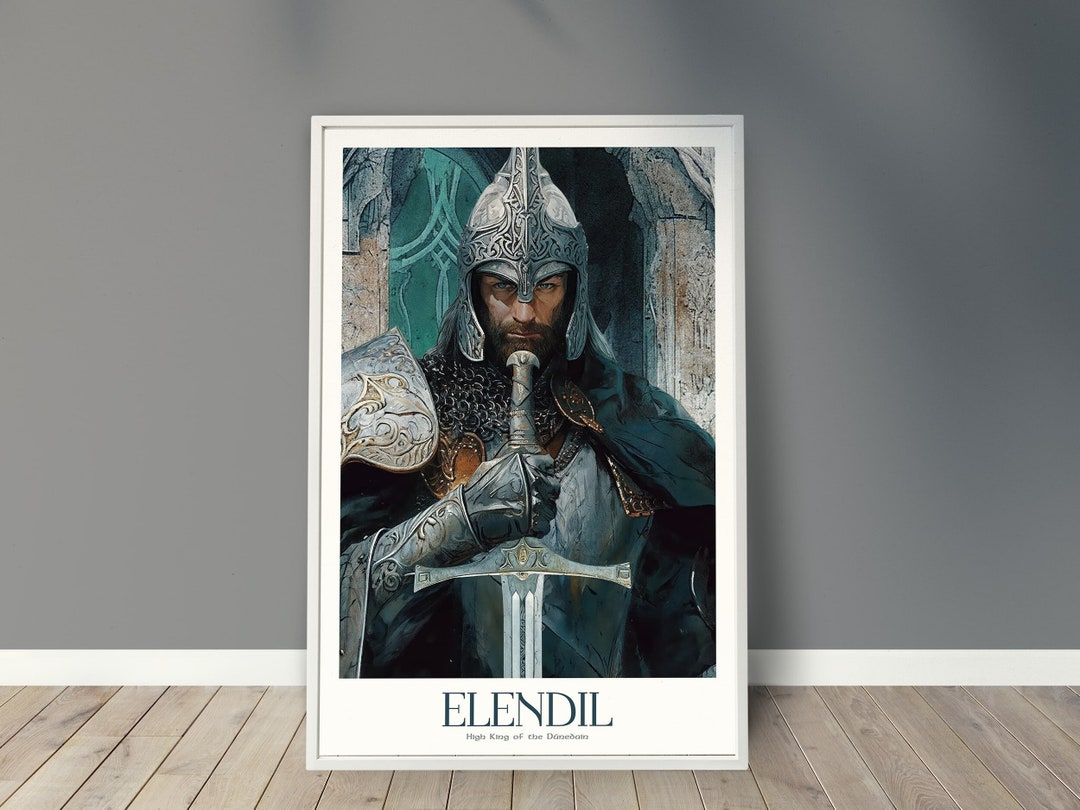 Elendil Poster, High King of the Dúnedain, Lord of the Rings Portraits ...
