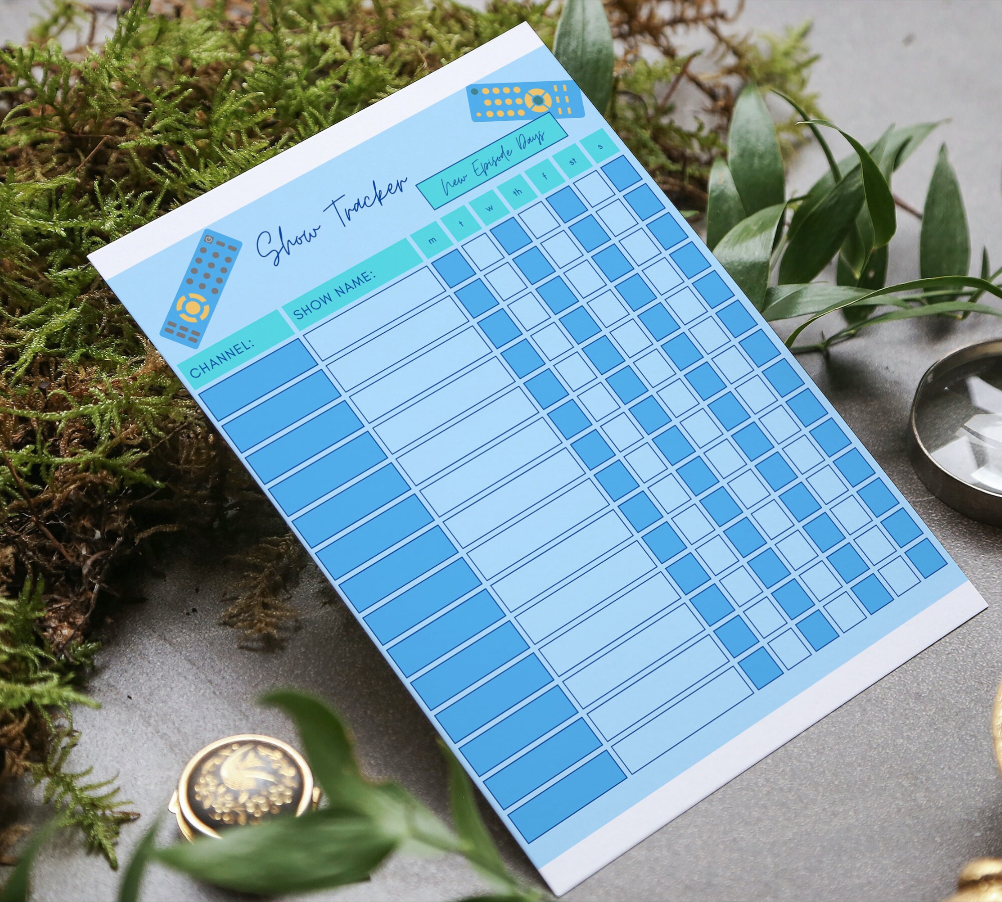 TV Tracker Printable Guide Planner Organizer Digital Download - Etsy