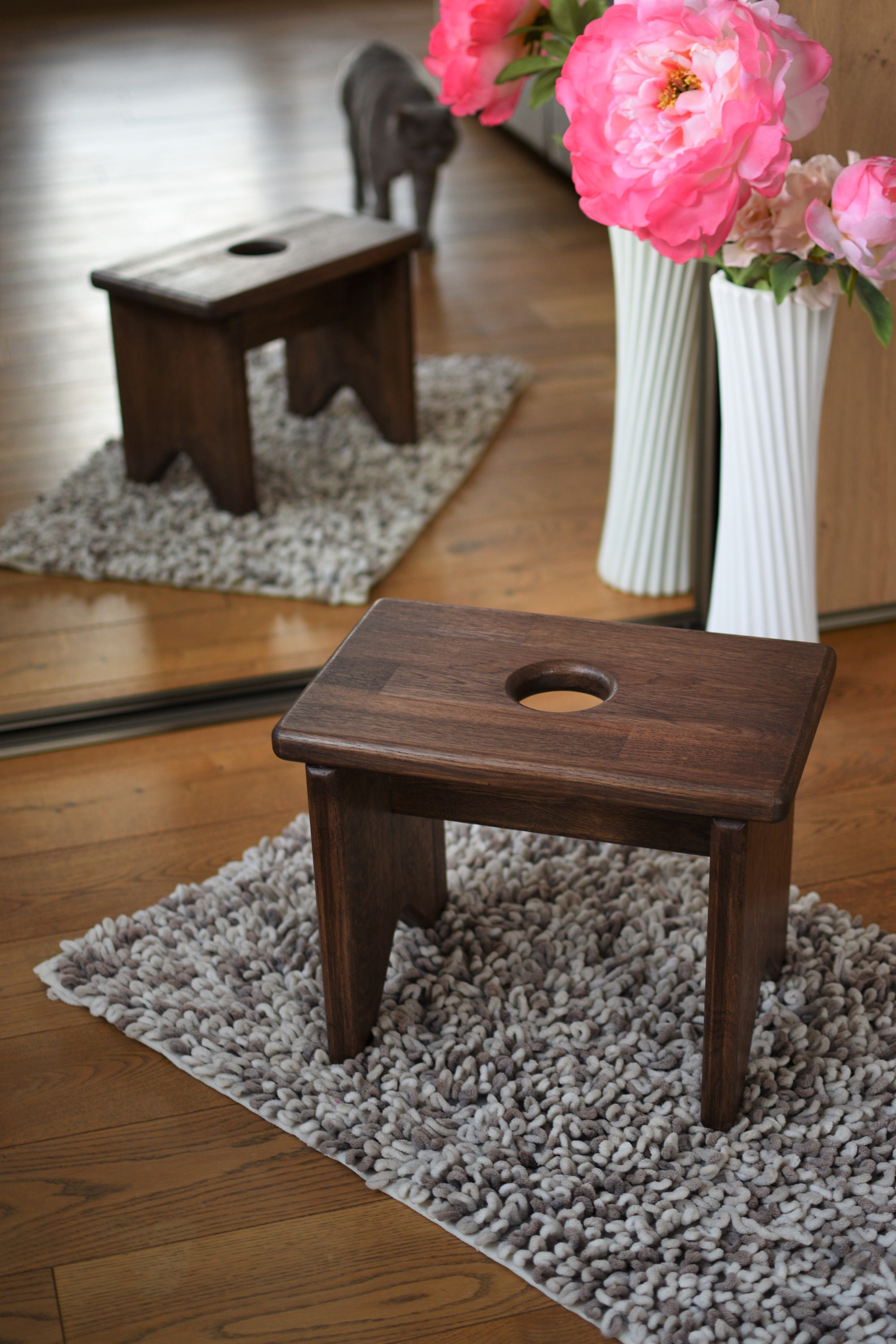Small Oak Stool | Milking Stool | Small Step Stool | Foot Stool ...
