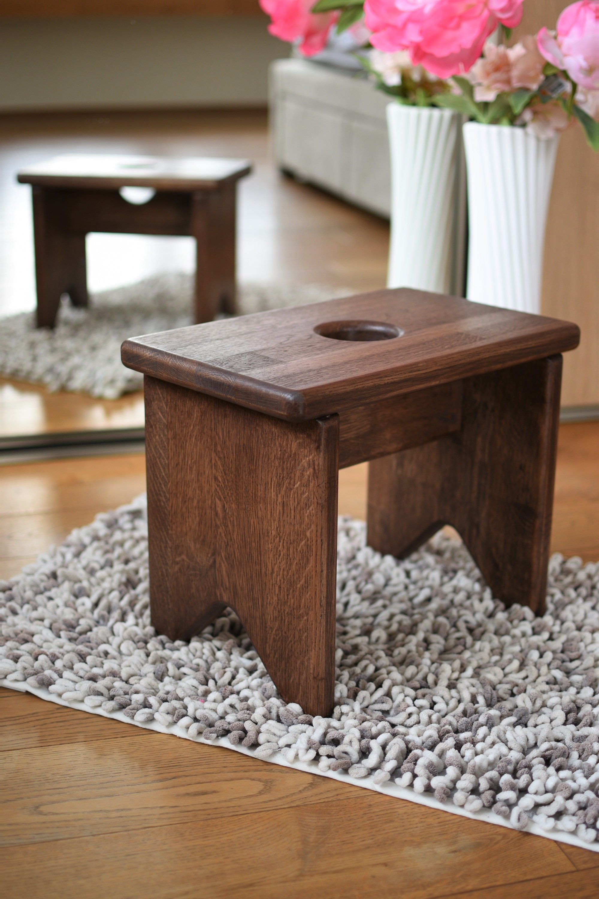 Small Oak Stool | Milking Stool | Small Step Stool | Foot Stool ...