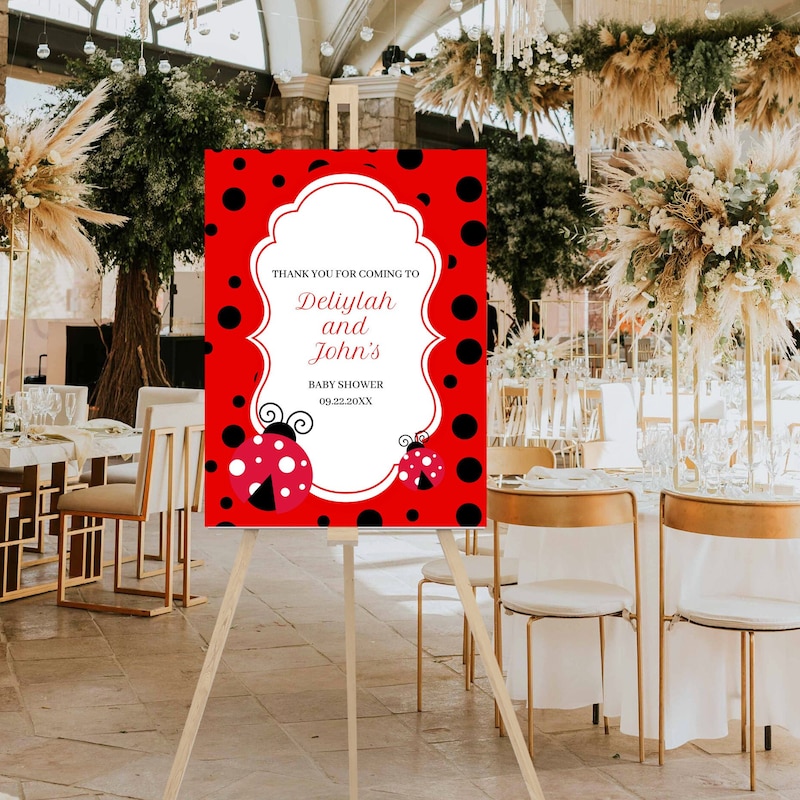 Ladybug Welcome Sign - Etsy