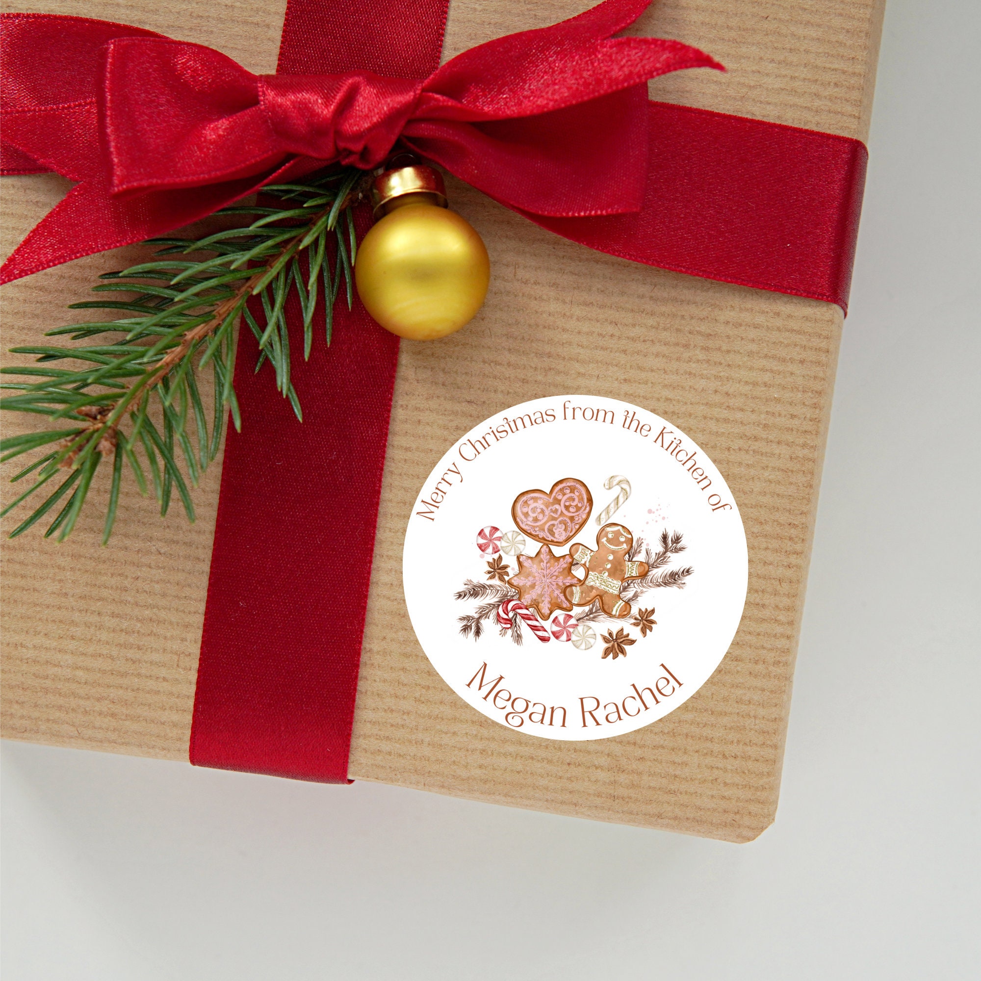From the Kitchen of Custom Christmas Labels, Christmas Jar Labels ...