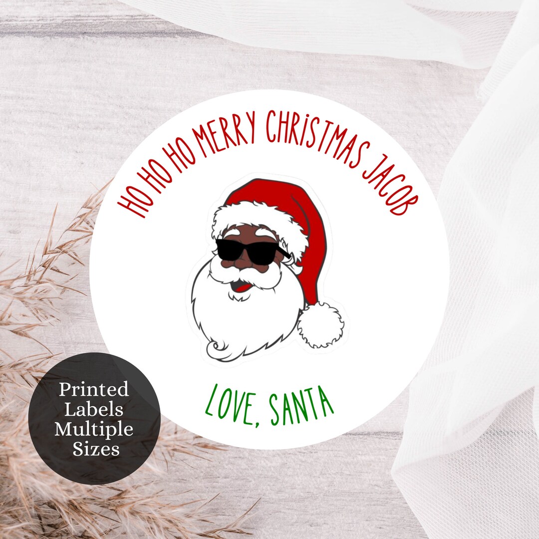 Merry Christmas Labels, Custom Gift Stickers, Custom Christmas Gift ...