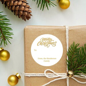 Custom Christmas Stickers, Custom Christmas Labels, Gift Tags ...