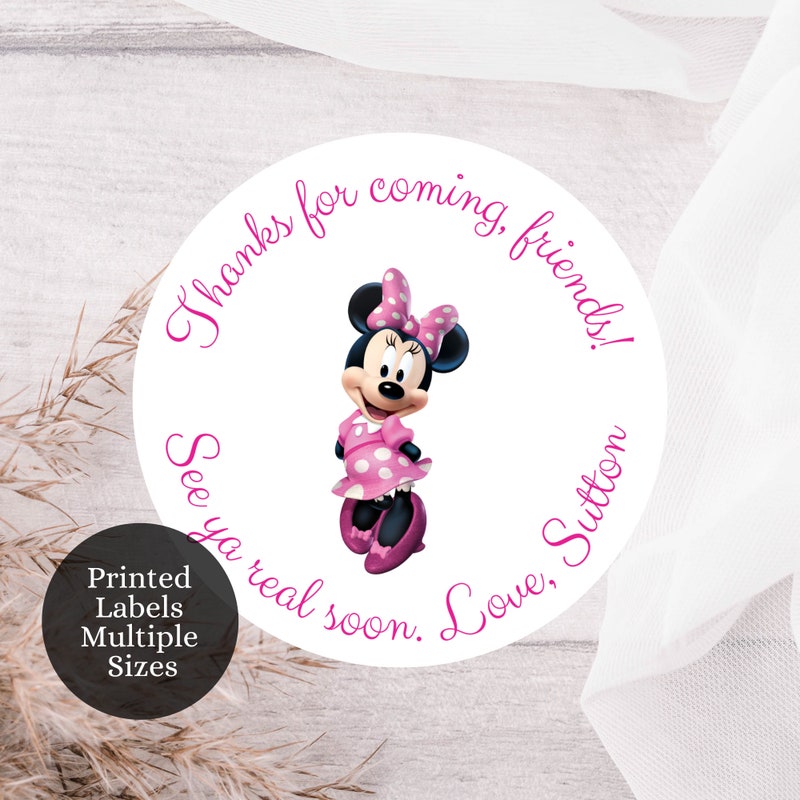 Minnie Mouse Round - Etsy