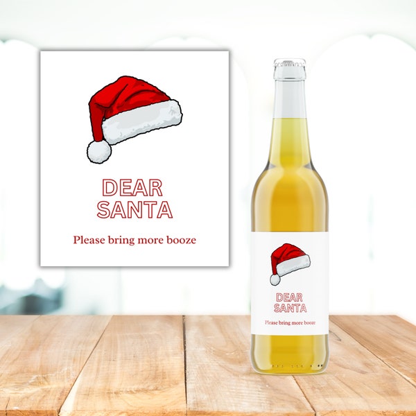 Christmas Beer Label - Etsy
